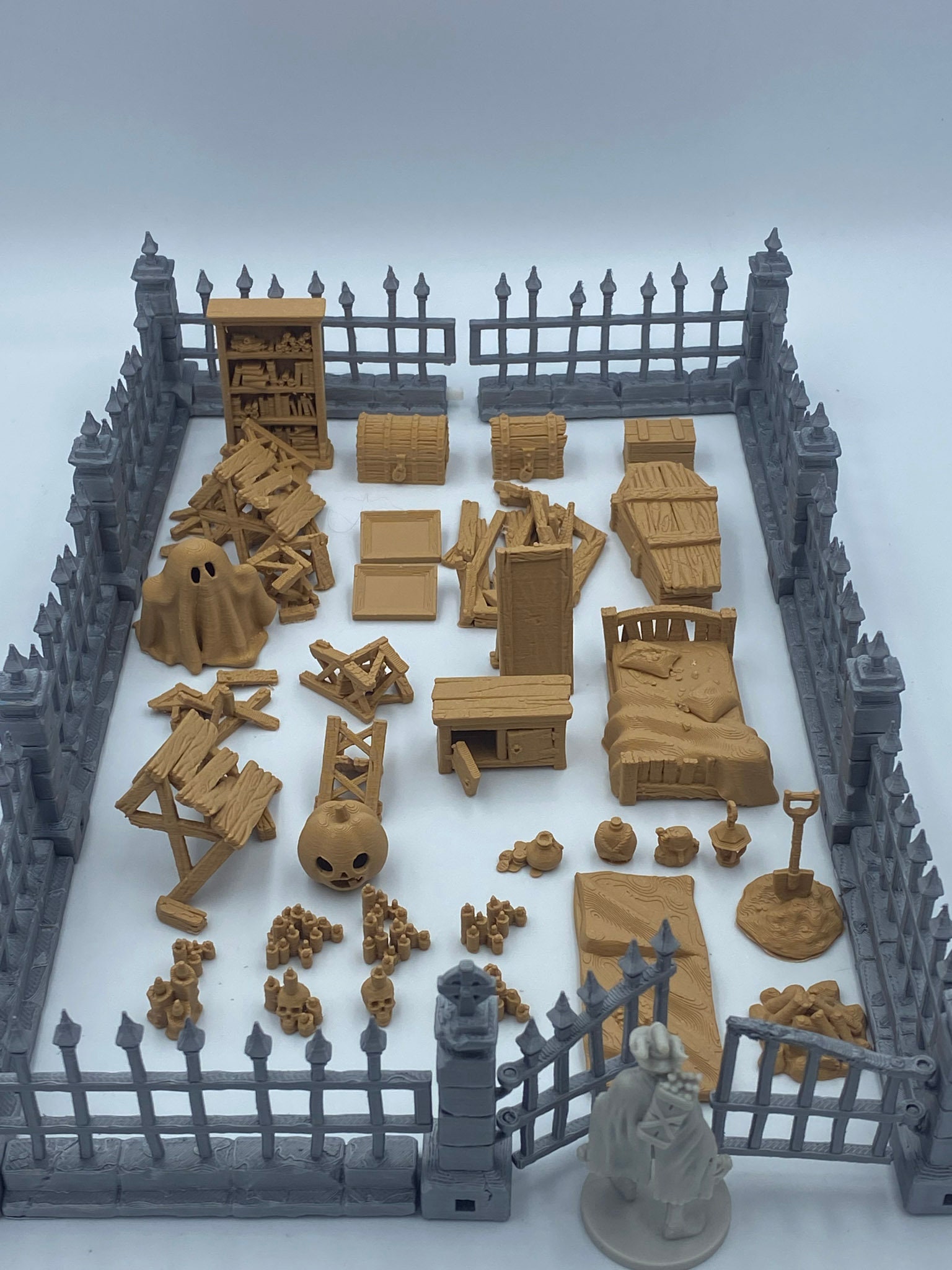 Detailed Miniature Haunted House Set for TTRPG, Dnd, and Wargaming Over ...