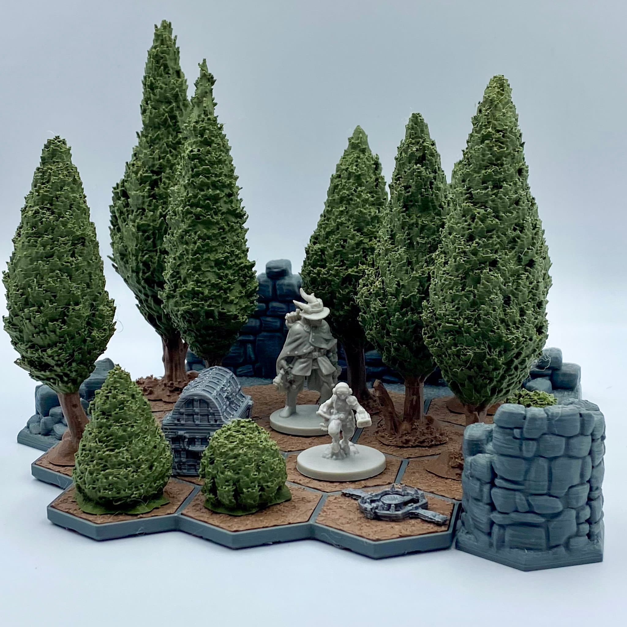 Dual Color-3d Printed Trees for Dnd and TTRPG: Pine Trees Set - Etsy UK