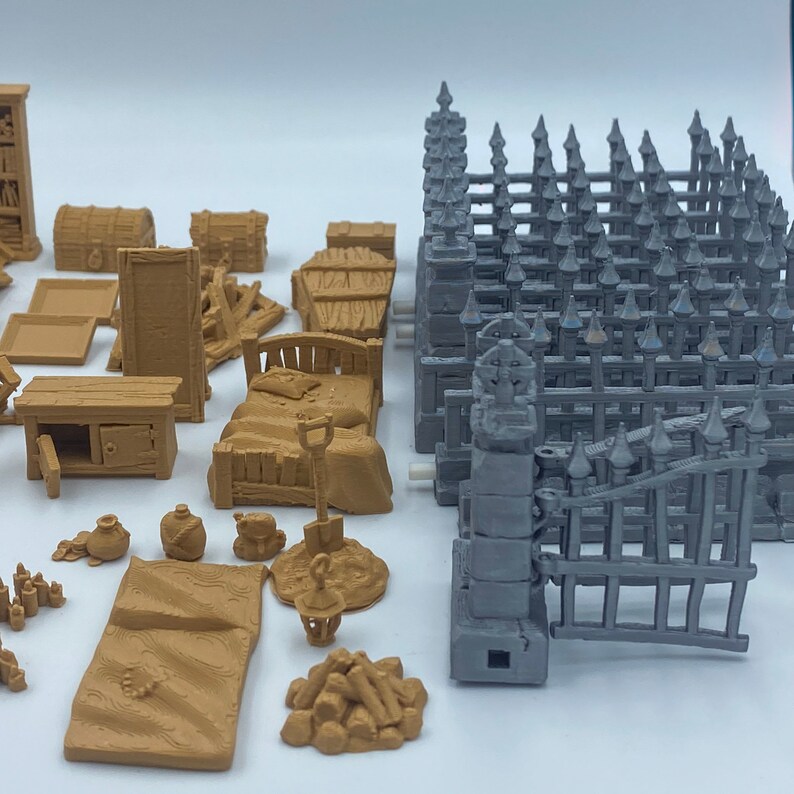 Detailed Miniature Haunted House Set for TTRPG, Dnd, and Wargaming Over ...