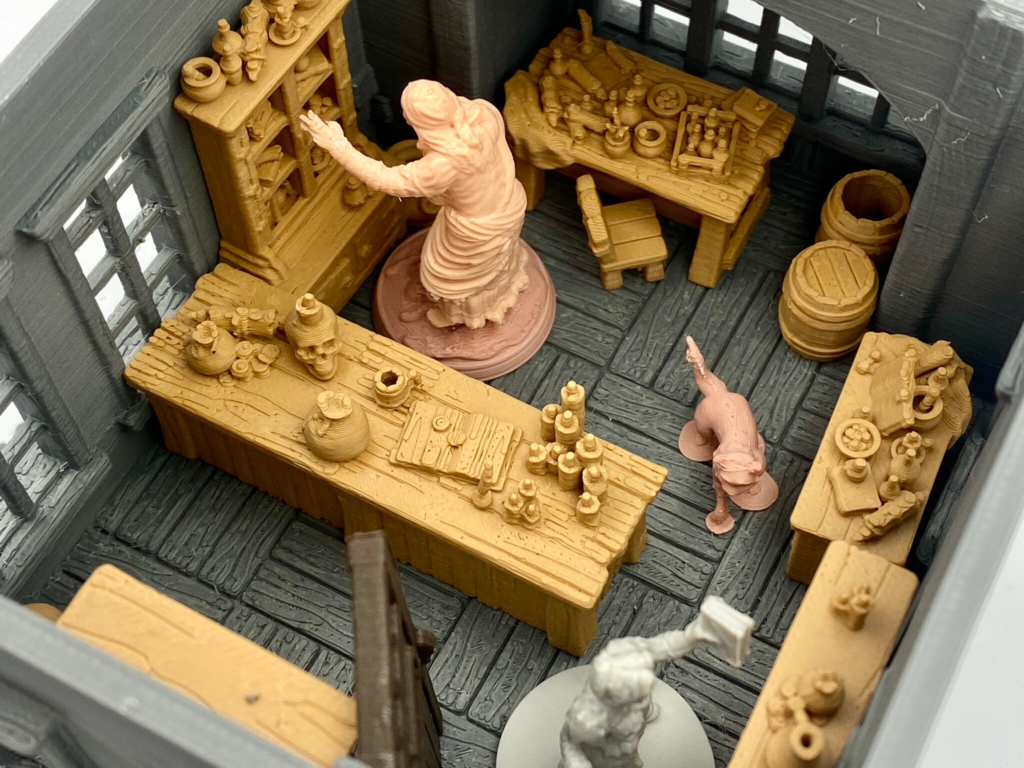 Immersive 3d-printed Medieval Shop, 3-level Store for Epic Tabletop ...