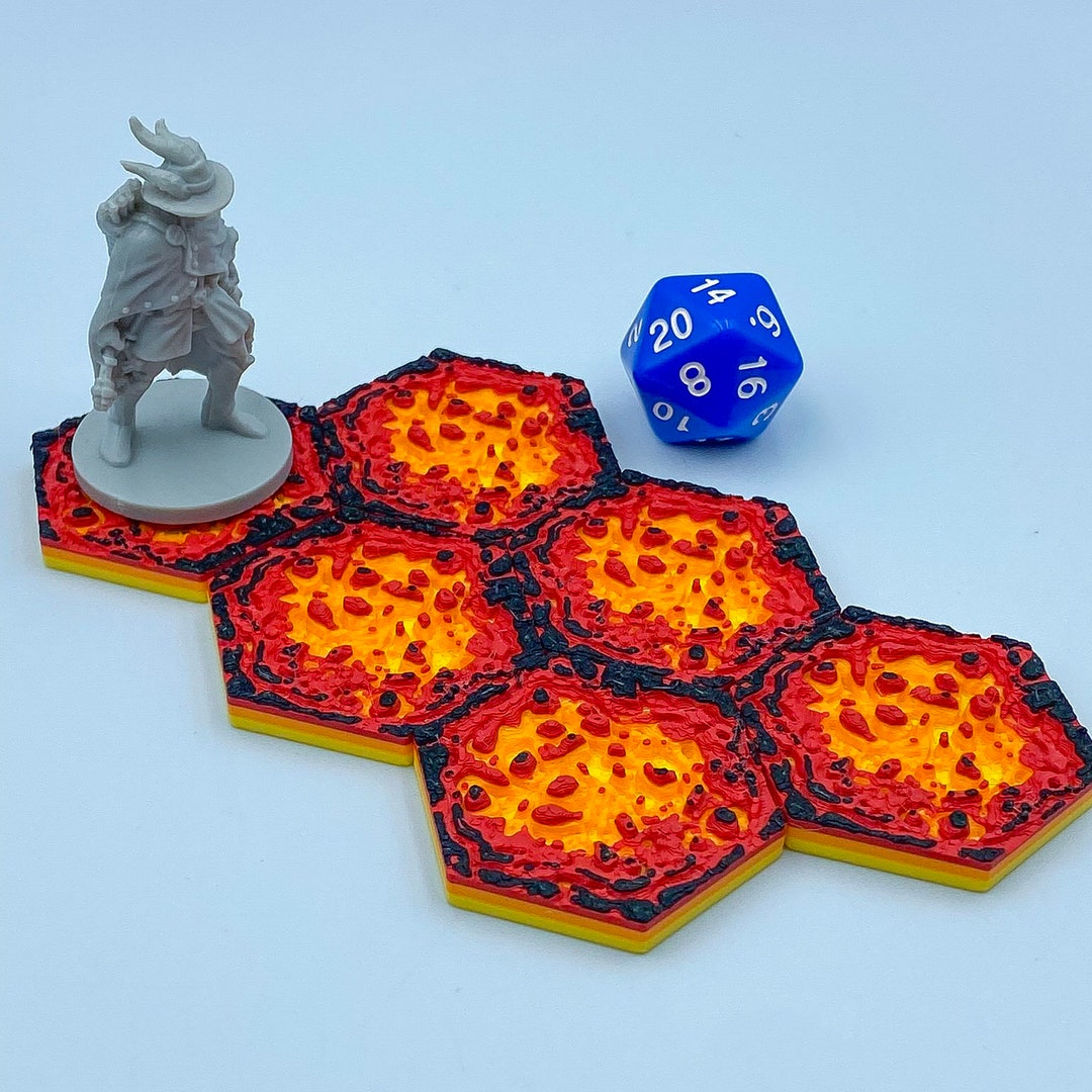 3d-printed Multi Colored Lava for Frosthaven, Gloomhaven, Dnd & TTRPG ...