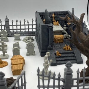 3d-printed Crypt With Optional Props and Lights for D&D, Tabletop Rpgs ...