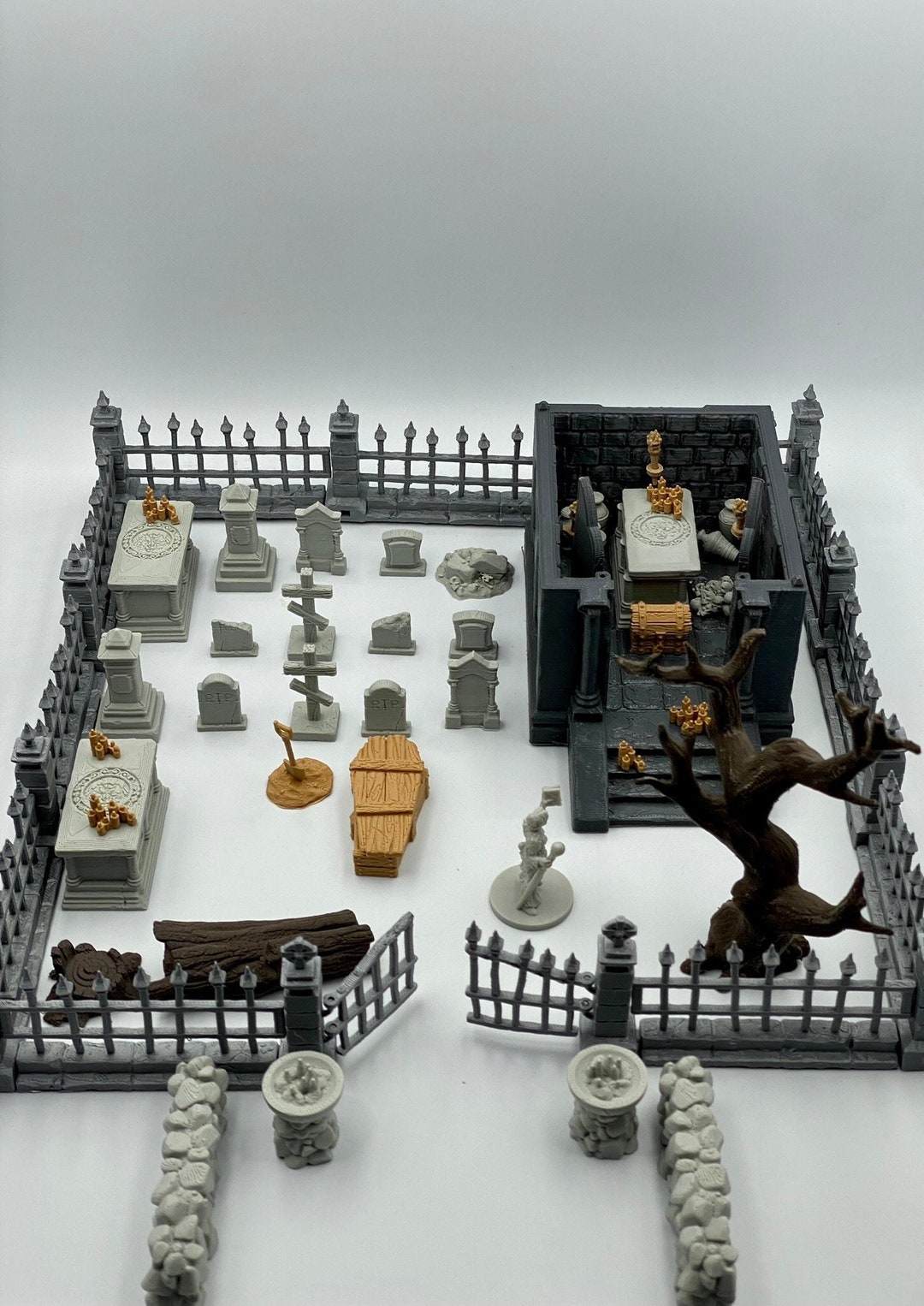 3d-printed Crypt With Optional Props and Lights for D&D, Tabletop Rpgs ...
