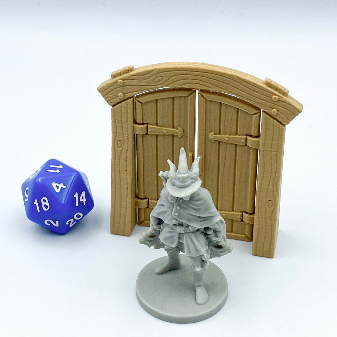 3D Printed Opening Dungeon Doors Set Gloomhaven & Dnd Terrain Pieces ...
