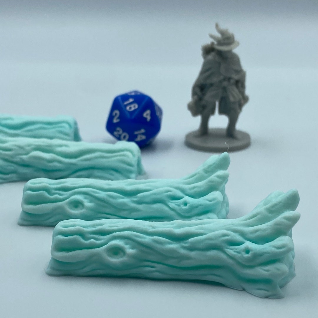 3D Printed Snow Logs for Frosthaven, Gloomhaven, Dnd & TTRPG Enhance ...