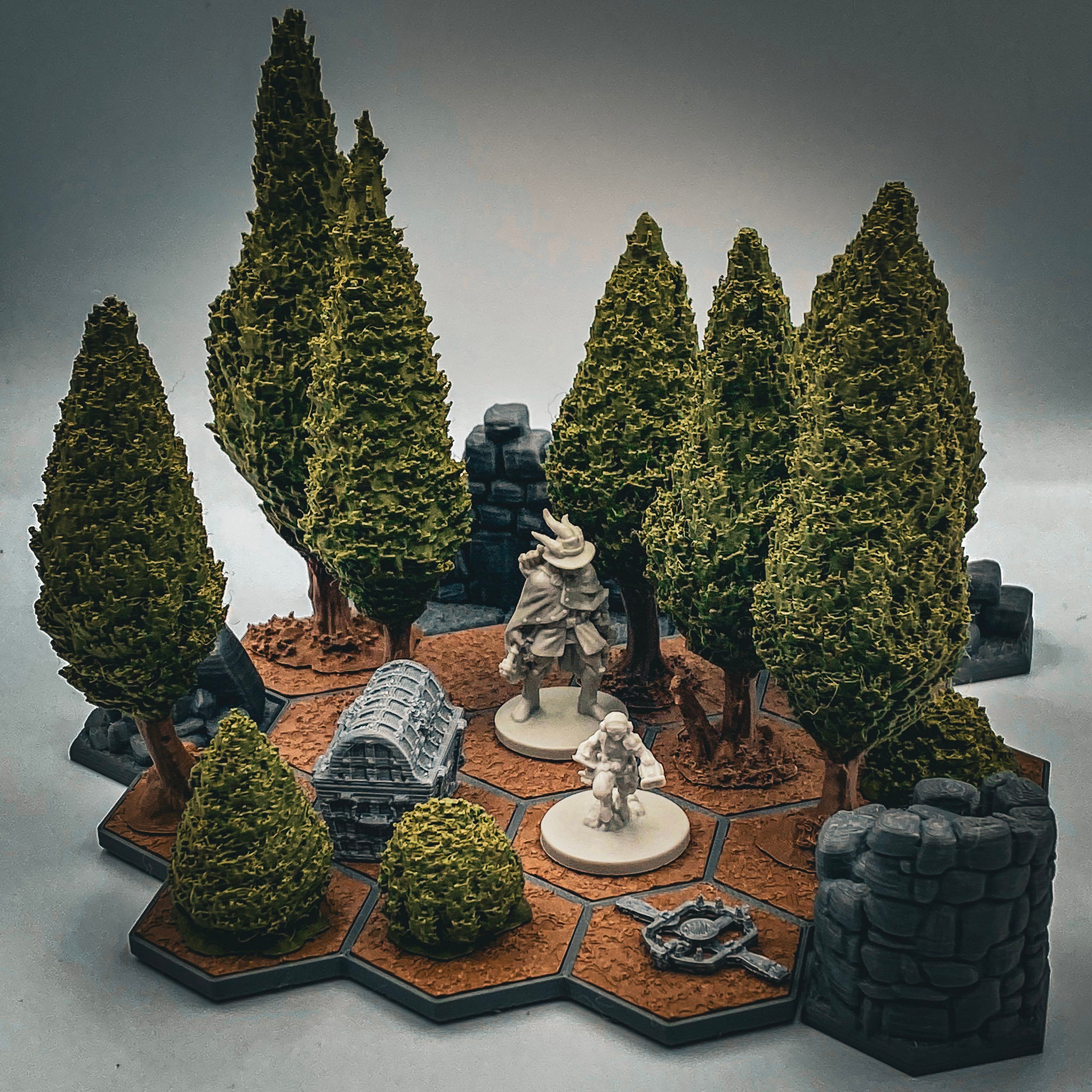 Dual Color-3d Printed Trees for Dnd and TTRPG: Pine Trees Set - Etsy UK
