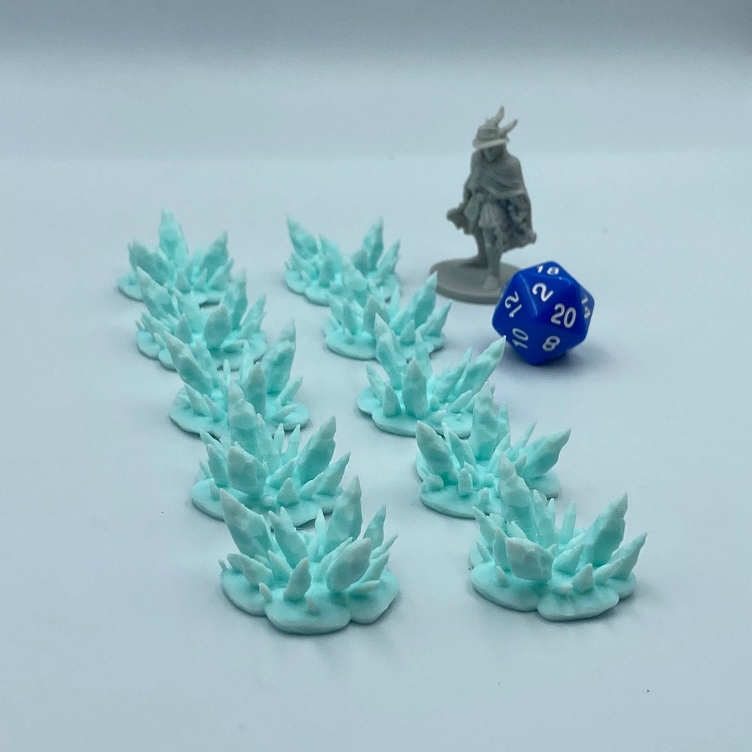 3D Printed Ice Spikes for Frosthaven, Gloomhaven, Dnd & TTRPG Enhance ...