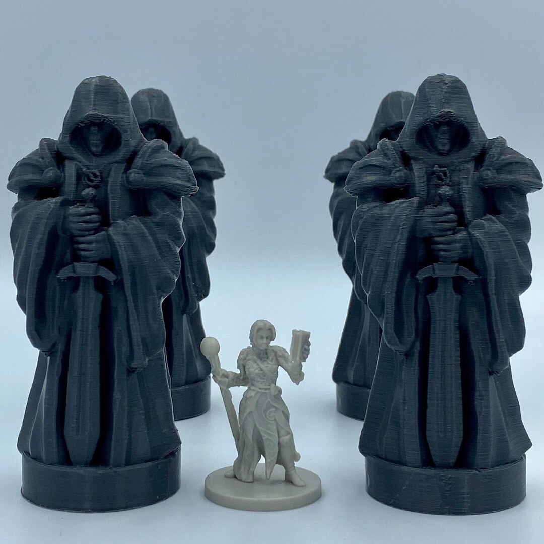 Immersive 3d-printed Statue of a Warrior for Gloomhaven, Frosthaven and ...