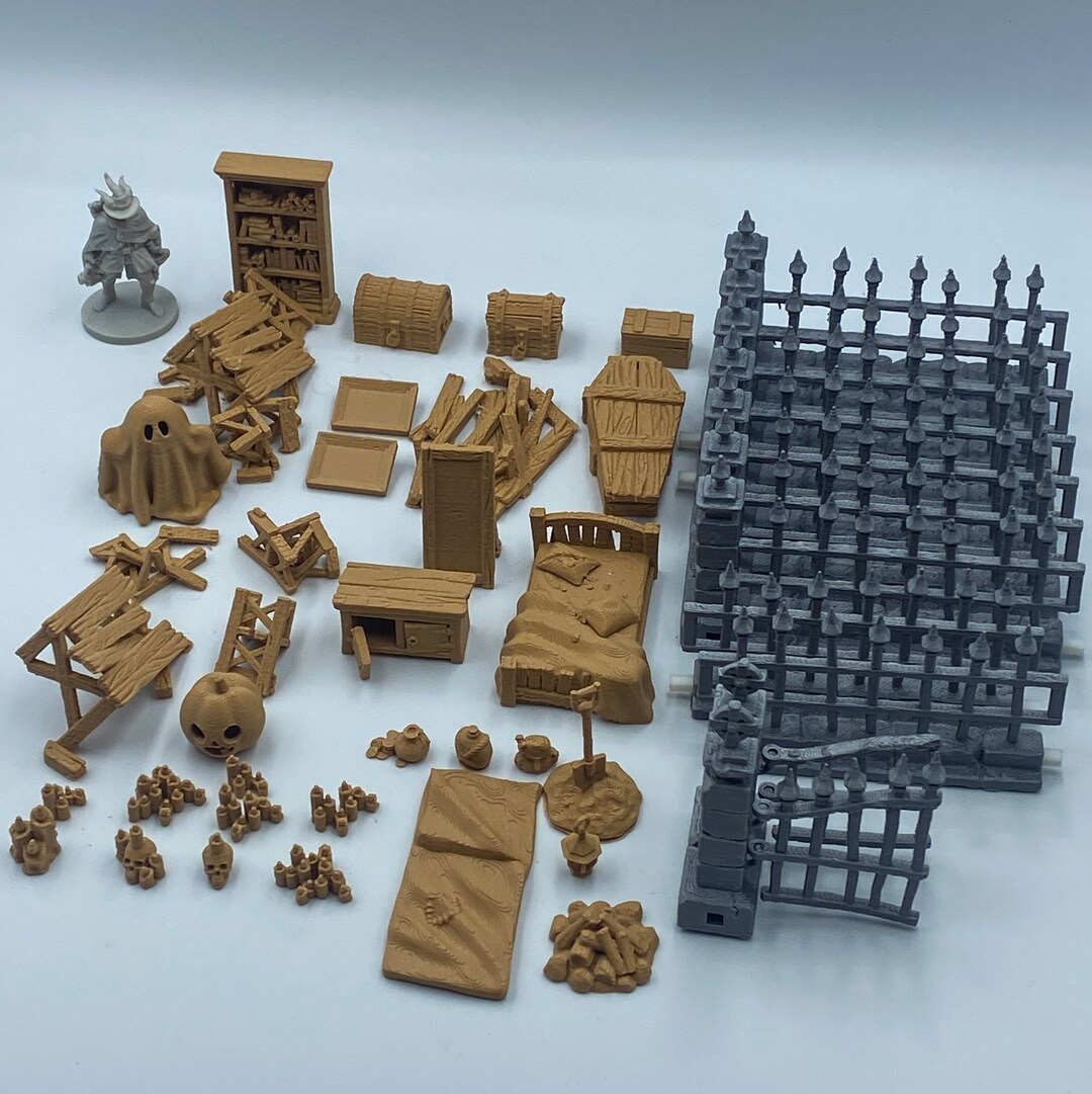 Detailed Miniature Haunted House Set for TTRPG, Dnd, and Wargaming ...