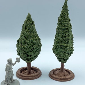 Dual Color-3d Printed Trees for Dnd and TTRPG: Pine Trees Set, Variety ...