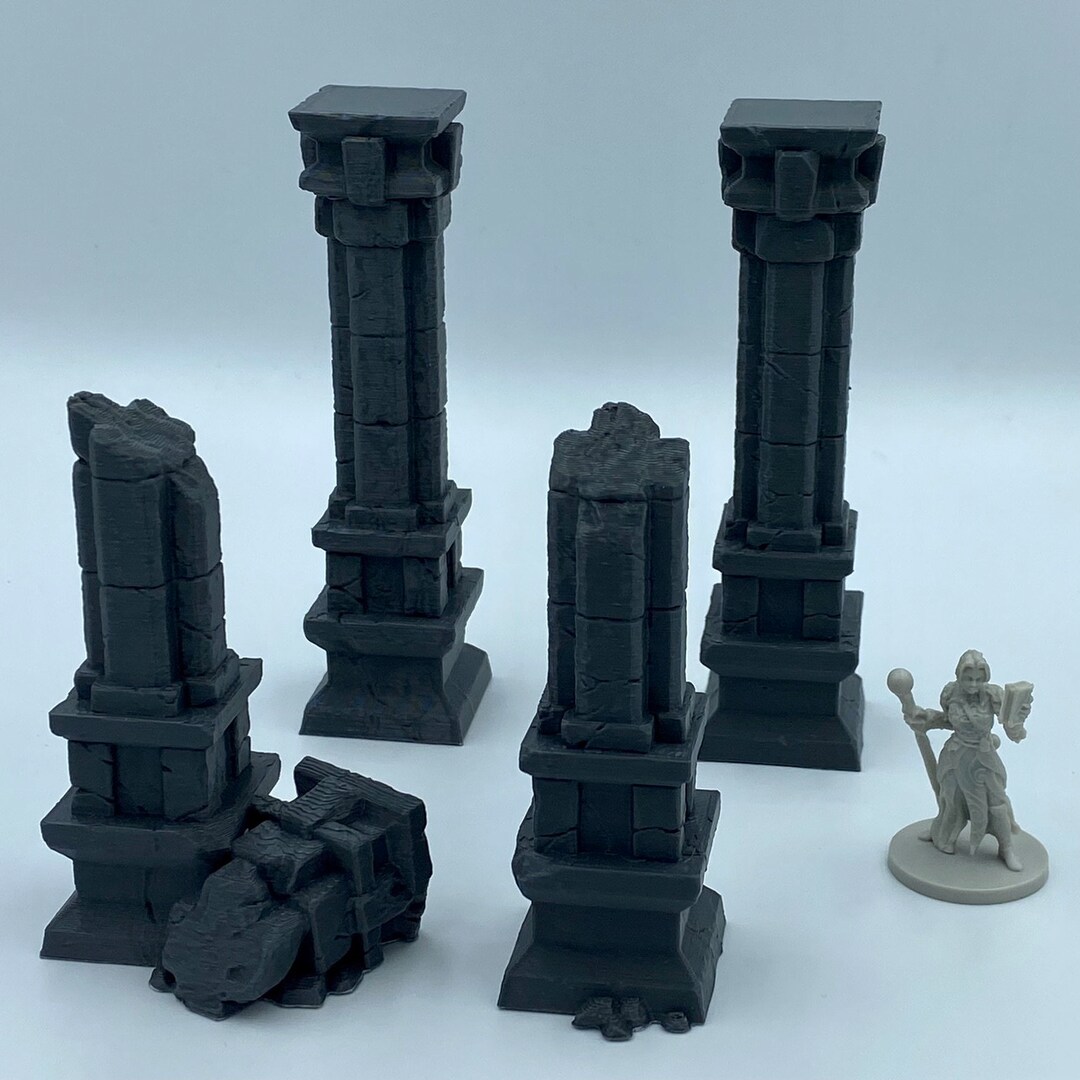 New Release: Ancient 3d-printed Dungeon Columns for Enhanced - Etsy