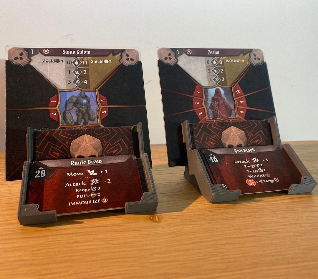 3D Printed Monster Card Holder for Gloomhaven & Frosthaven | Custom ...