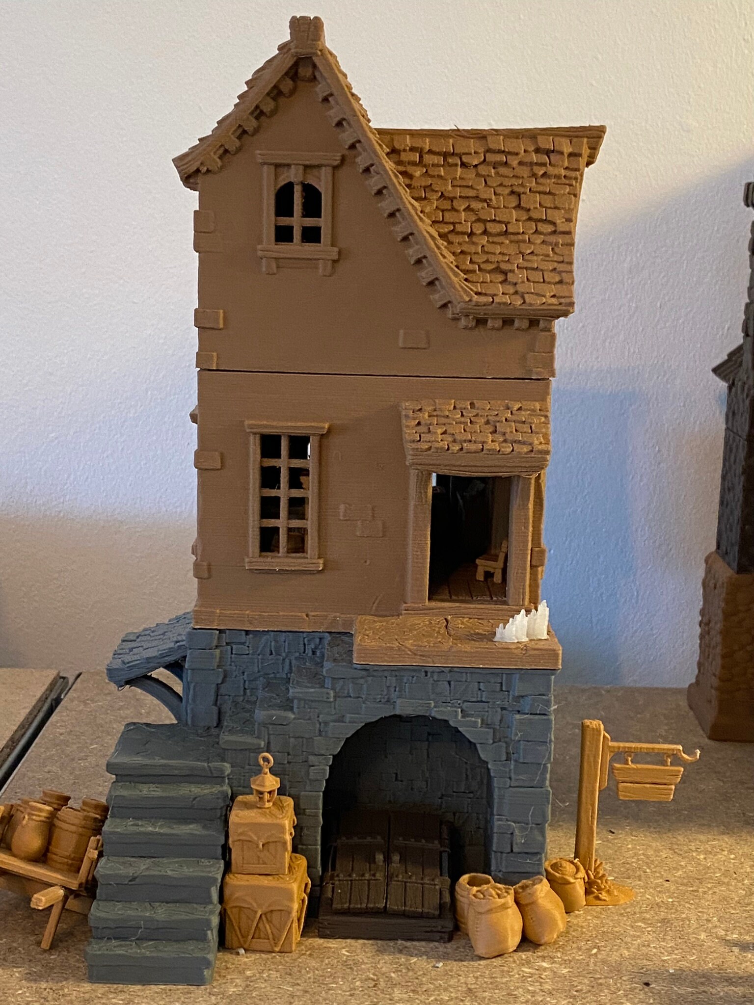 Immersive 3d-printed Medieval Shop 3-level Store for Epic - Etsy