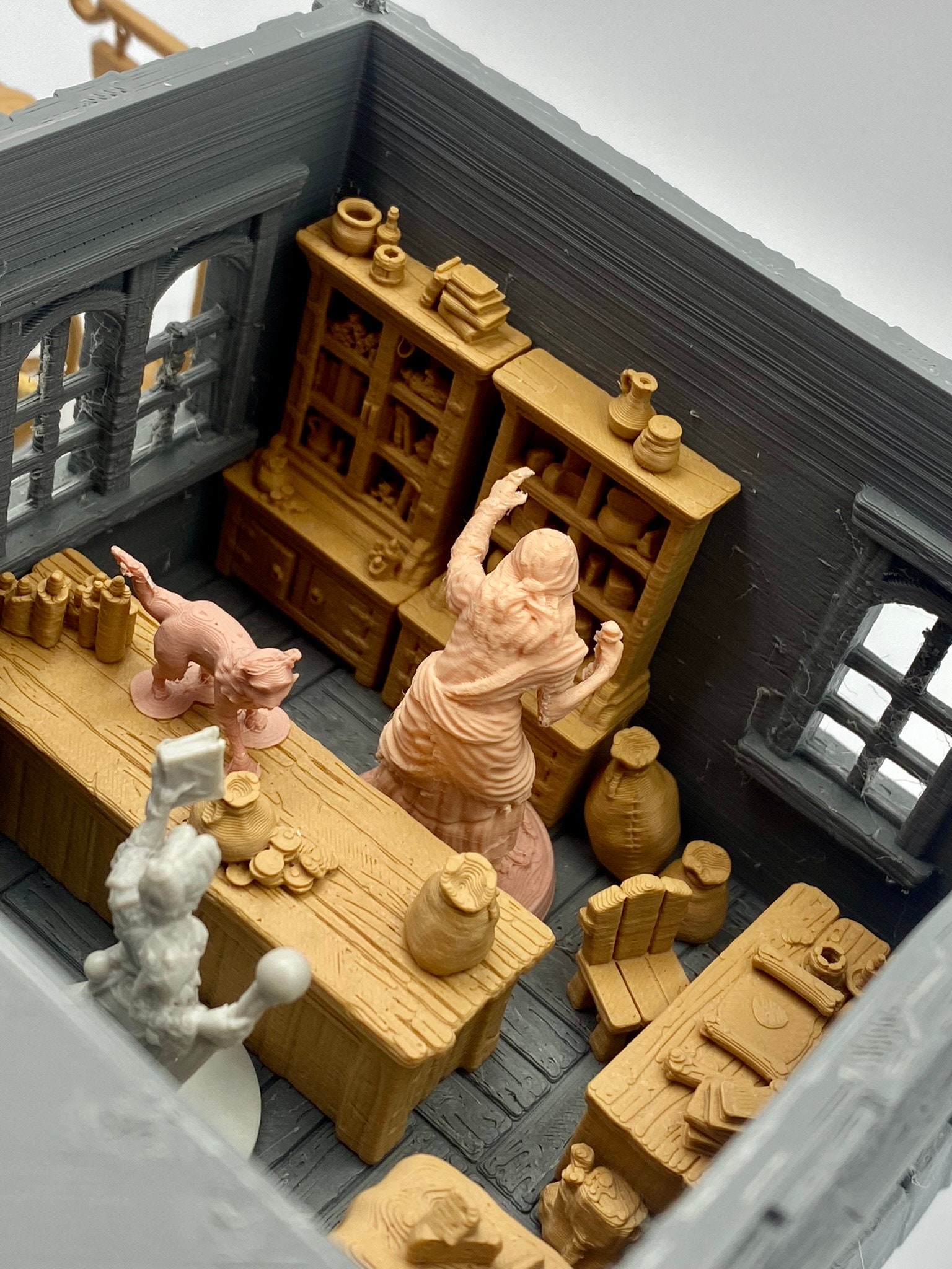 Immersive 3d-printed Medieval Shop, 3-level Store for Epic Tabletop ...