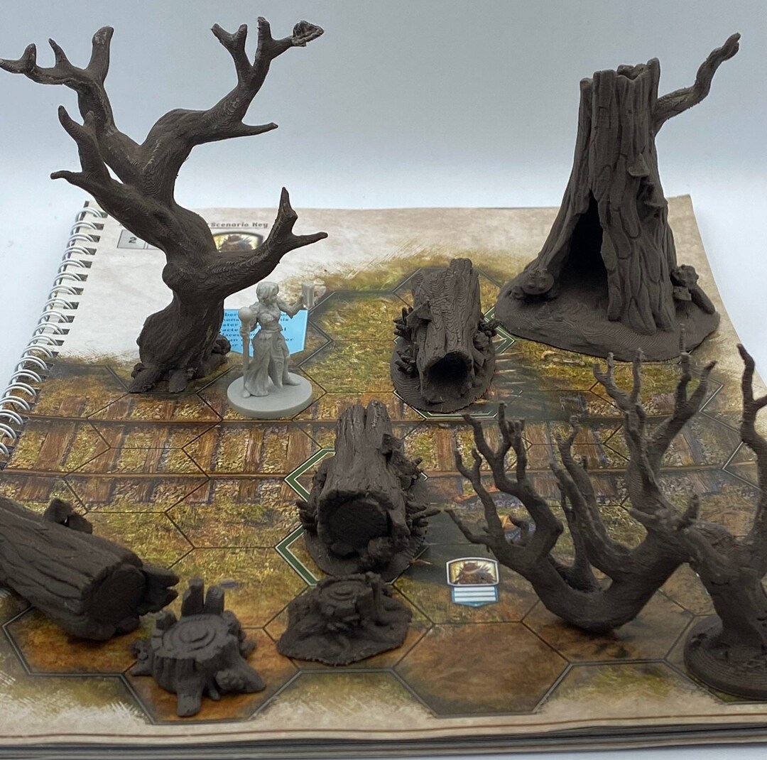 Complete Deadwood Piece Set for Gloomhaven and Dnd Bent Trees, Old ...