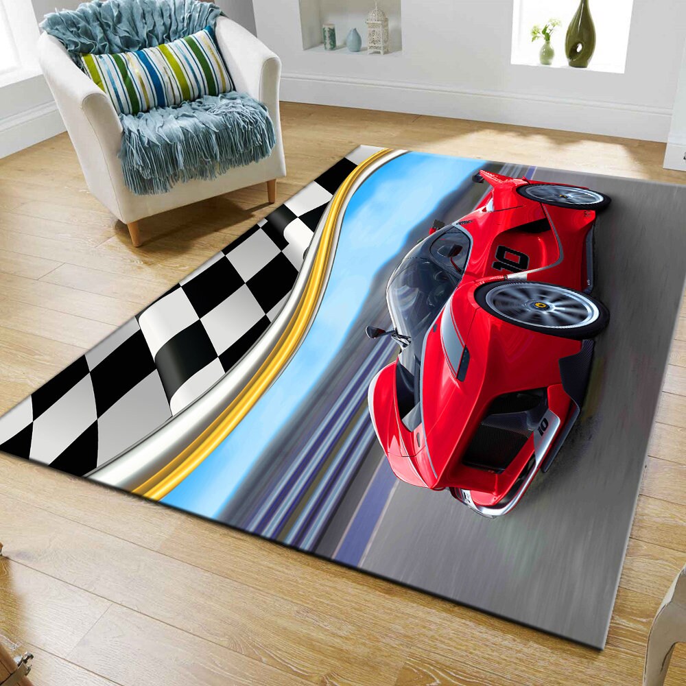 Cars Rug Formula1 Concept Super Cars Race Car Lightning - Etsy