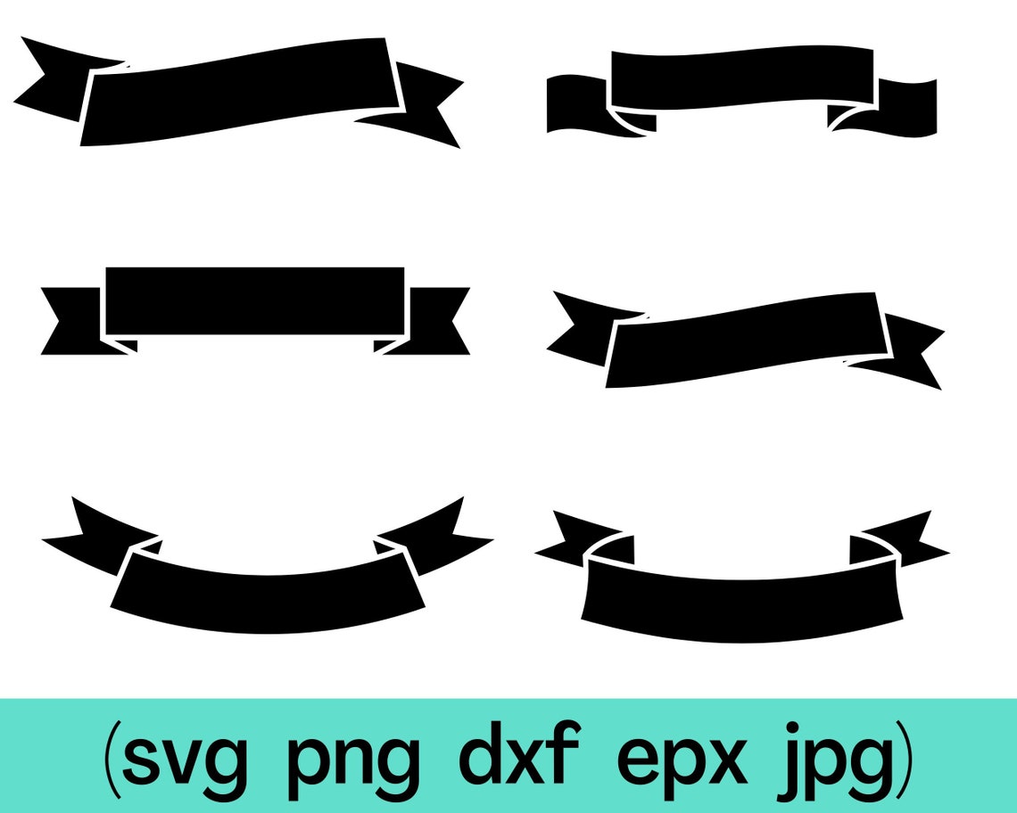 Banner Svg, Banner Clipart, Banner Png, Ribbon Banner Svg, Birthday ...