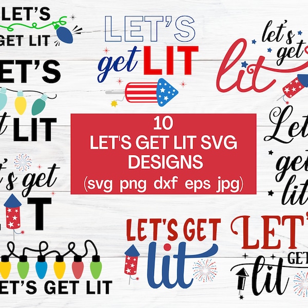 Lit Svg - Etsy