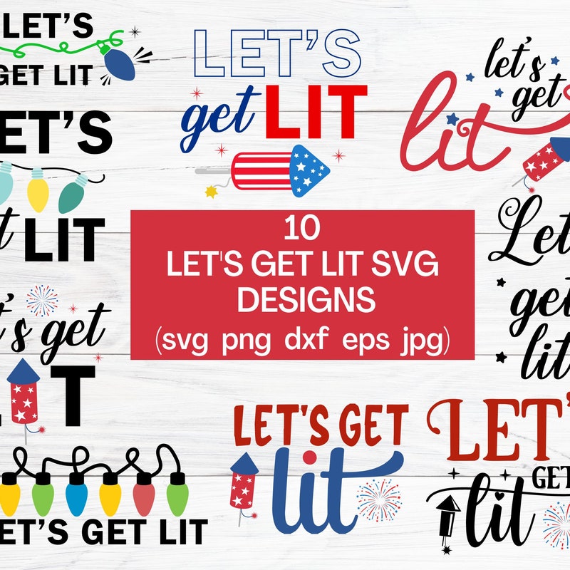 Lit Svg - Etsy