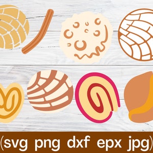 Concha Svg, Pan Dulce Svg, Cafecito Y Chisme, Mexican Bread Svg, Sweet ...