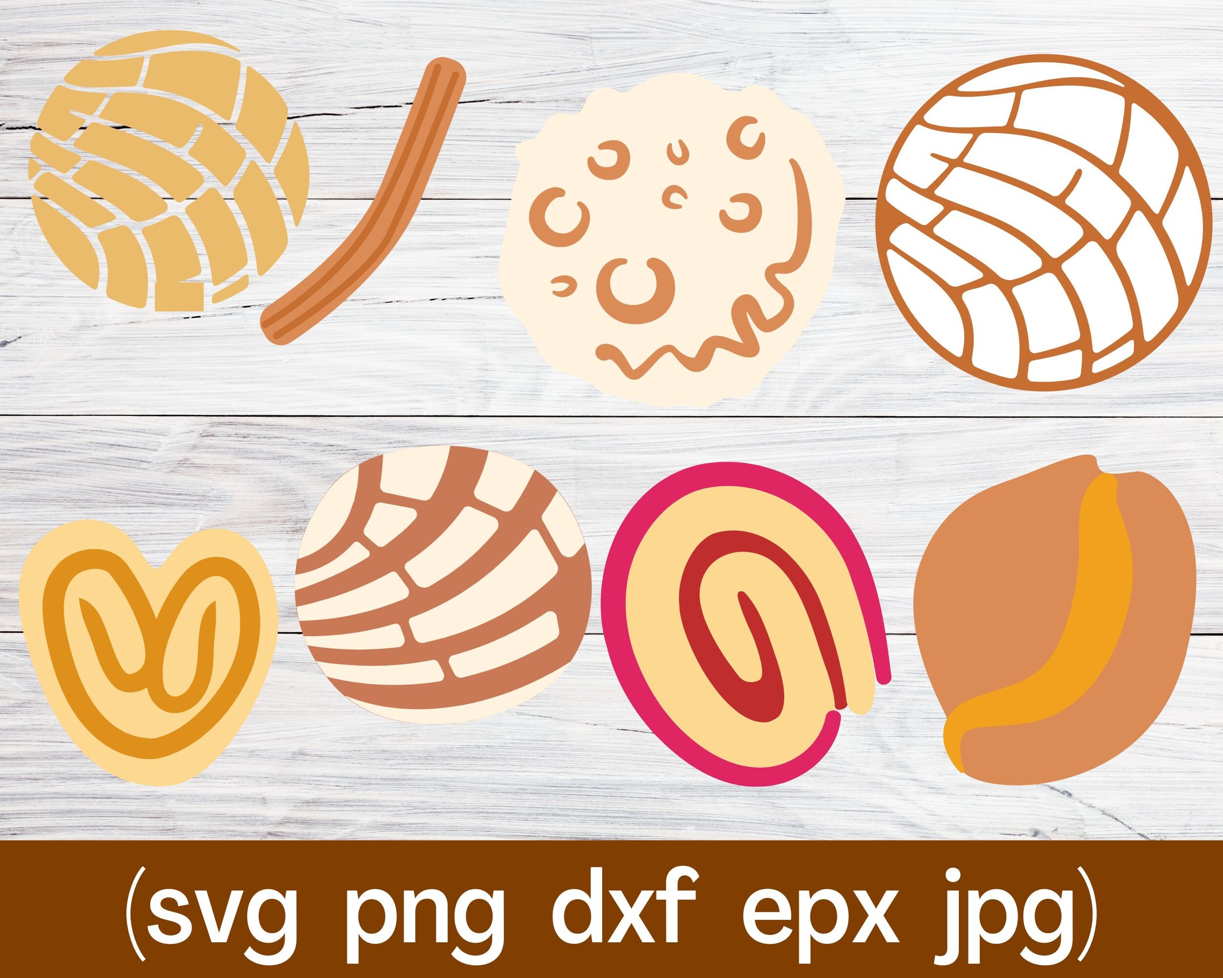 Concha Svg, Pan Dulce Svg, Cafecito Y Chisme, Mexican Bread Svg, Sweet ...