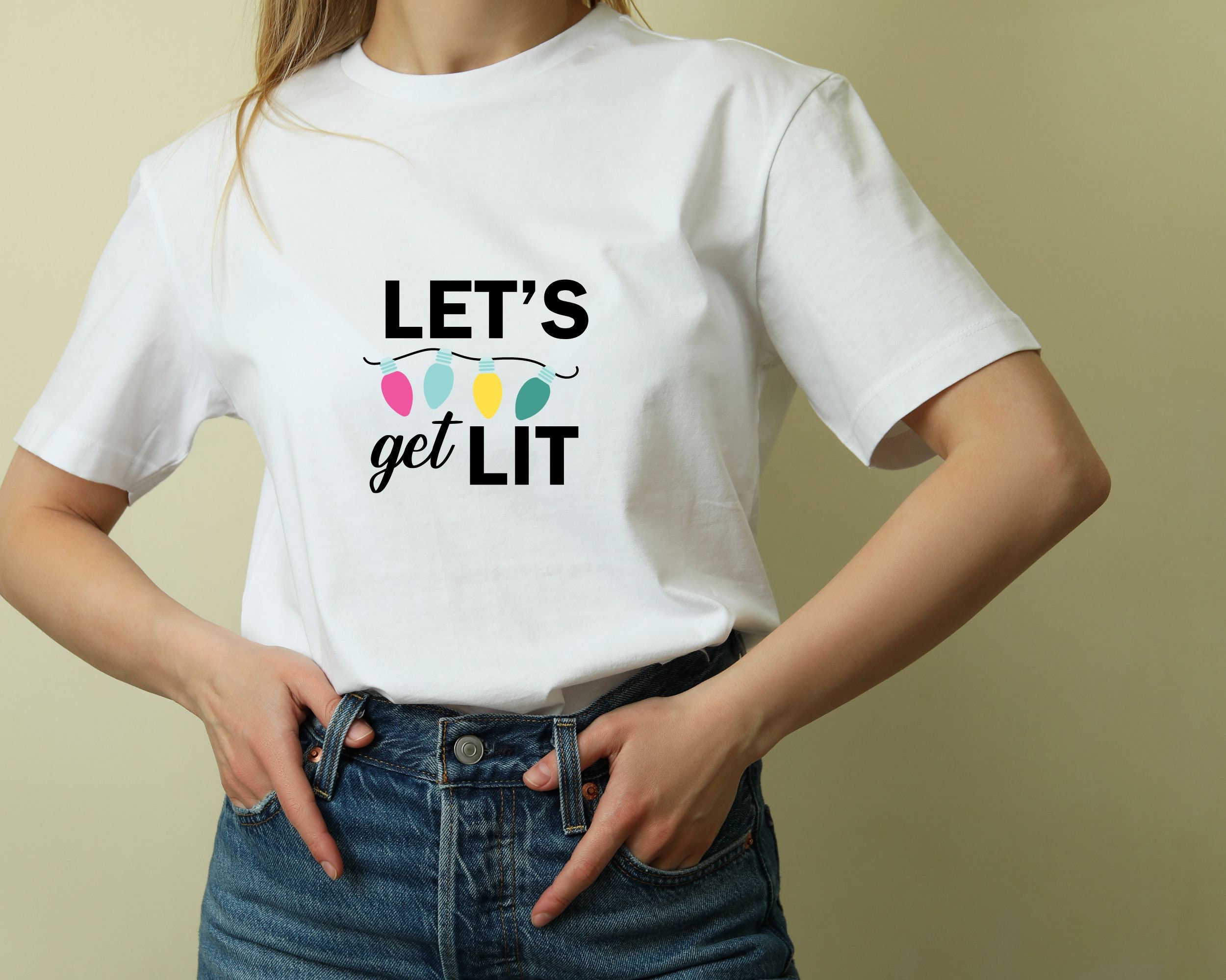 Lets Get Lit Svg, Lets Get Lit, Christmas Lights Svg, Lets Get Lit Png ...