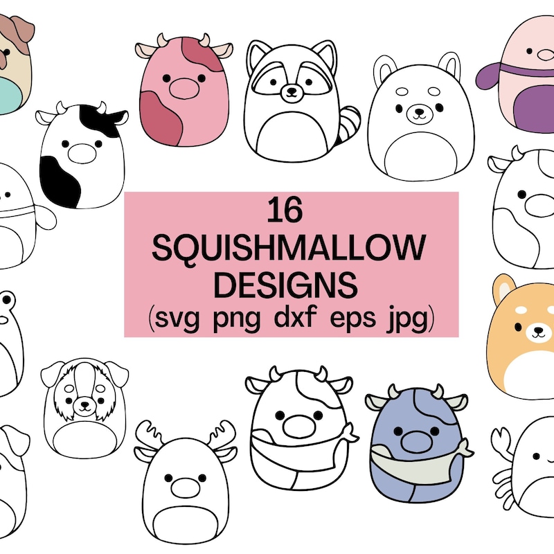 Squishmallow Clipart - Etsy