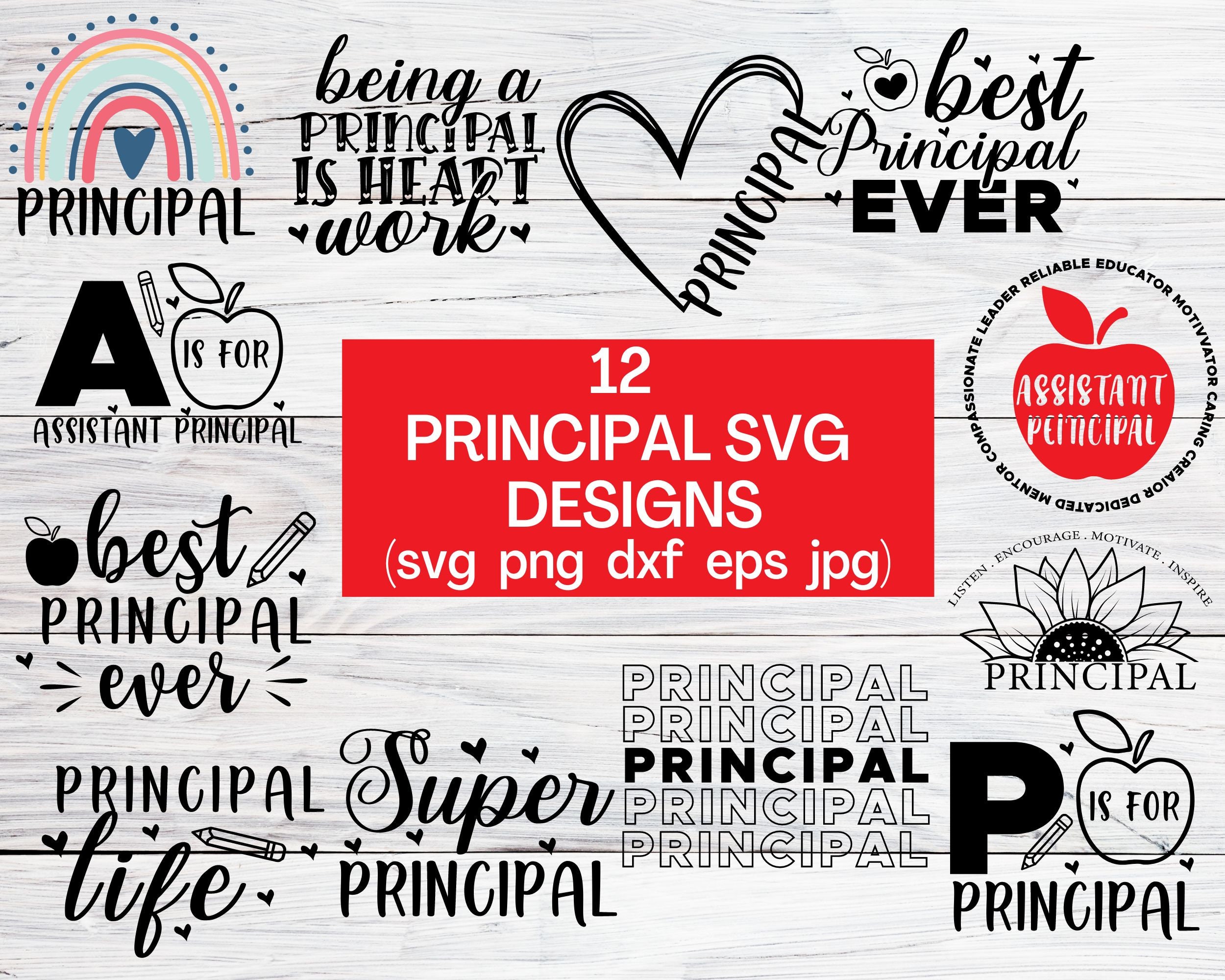 Principal Svg Assistant Principal Principal Gift Principal - Etsy