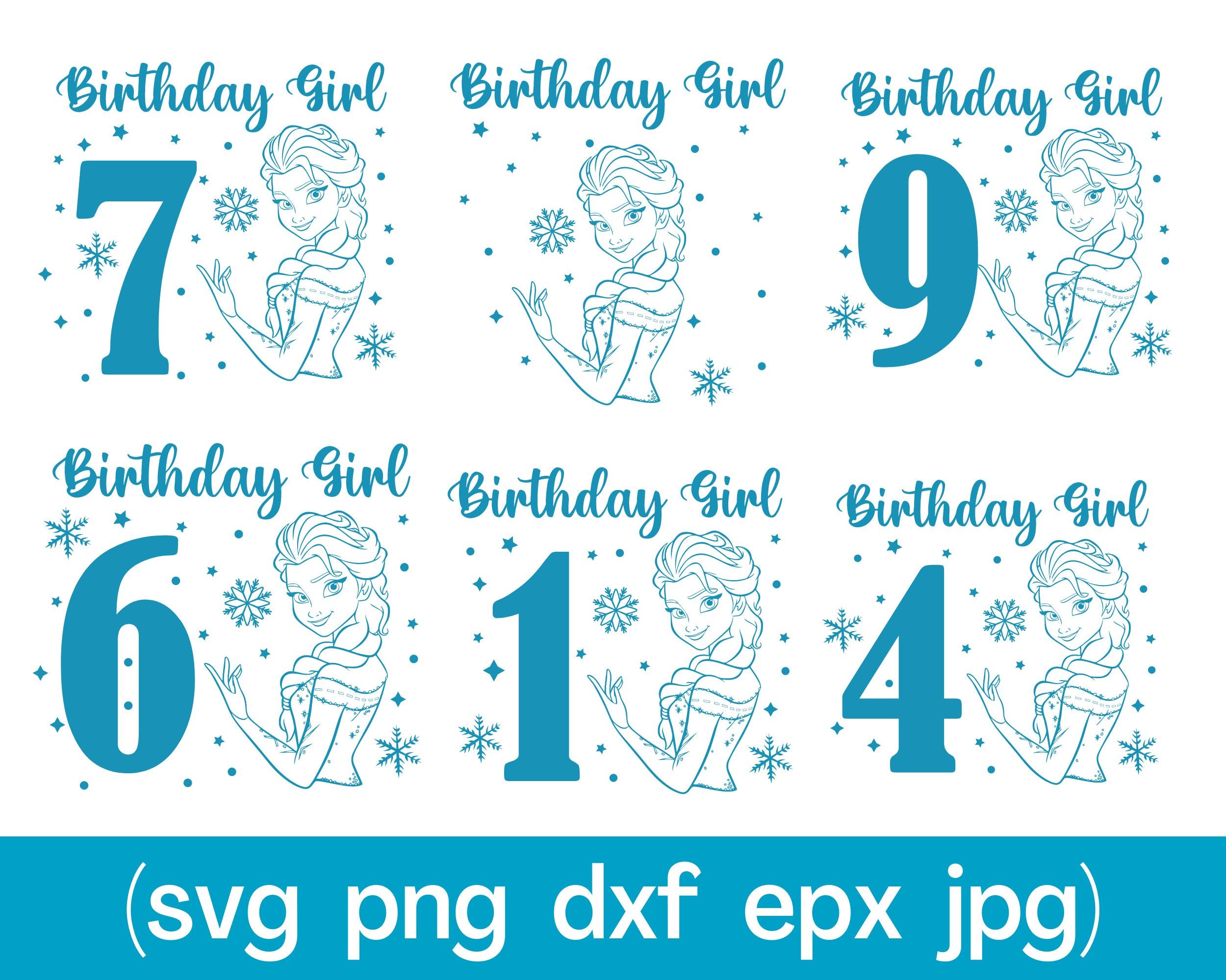 Frozen Svg, Frozen Birthday, Frozen Birthday Svg, Frozen Png, Frozen ...