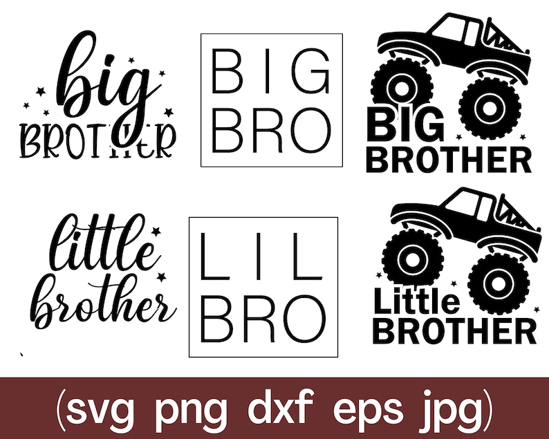 Little Brother Svg Big Brother Svg Brother Svg Big Sister - Etsy