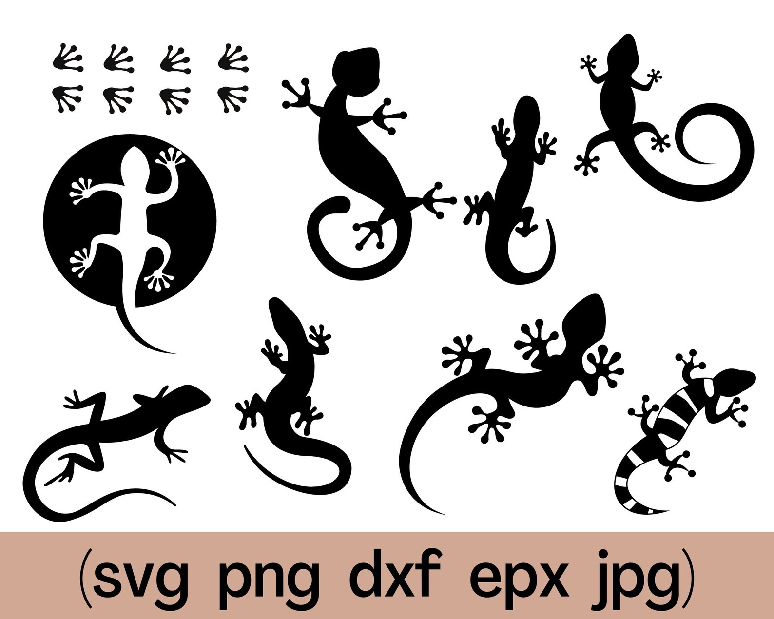 Lizard Svg, Gecko Svg, Reptile Svg, Lizard Clipart, Lizard Silhouette ...