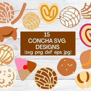 Concha Svg, Pan Dulce Svg, Cafecito Y Chisme, Mexican Bread Svg, Sweet ...