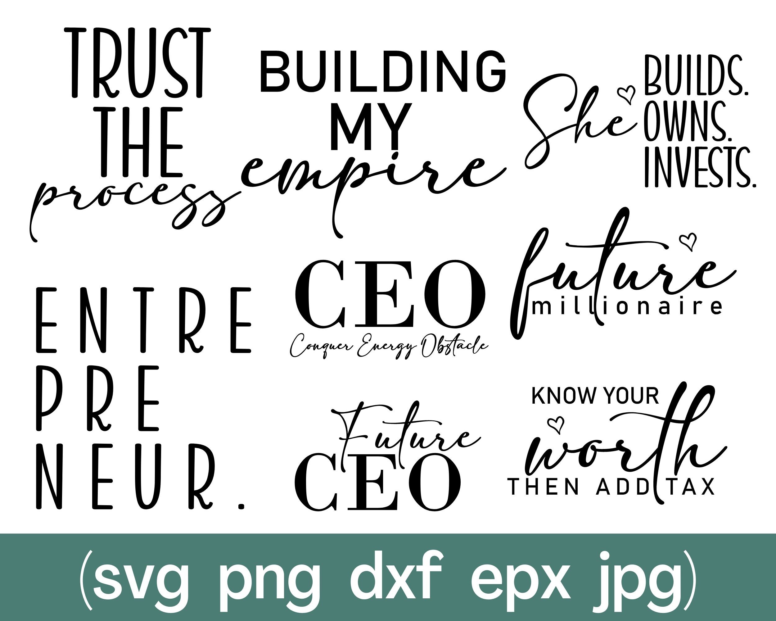 Entrepreneur Svg, Small Business Svg, Motivational Svg, Boss Babe Svg ...