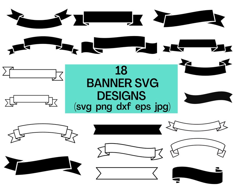 Banner Svg, Banner Clipart, Banner Png, Ribbon Banner Svg, Birthday ...