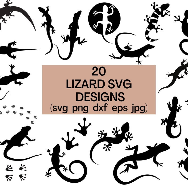Lizard Vector - Etsy