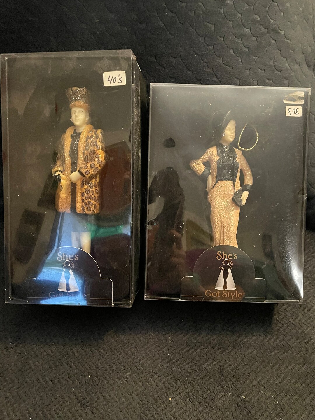 Lot 2 Kurt Adler "she’s Got Style" Mannequin Style Ornaments W8522 ...