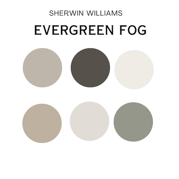 Evergreen Fog Paint Palette - Etsy