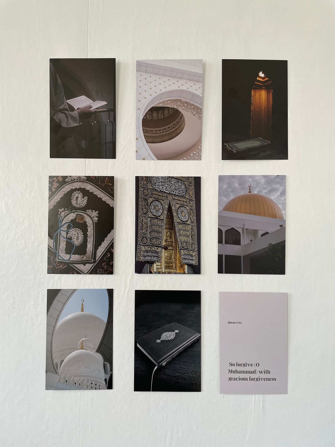 Islamic Wall Art Collage Kit – Boho Quran Prints (physical Prints) - Etsy