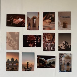 Islamic Wall Art Collage Kit – Boho Quran Prints (physical Prints ...