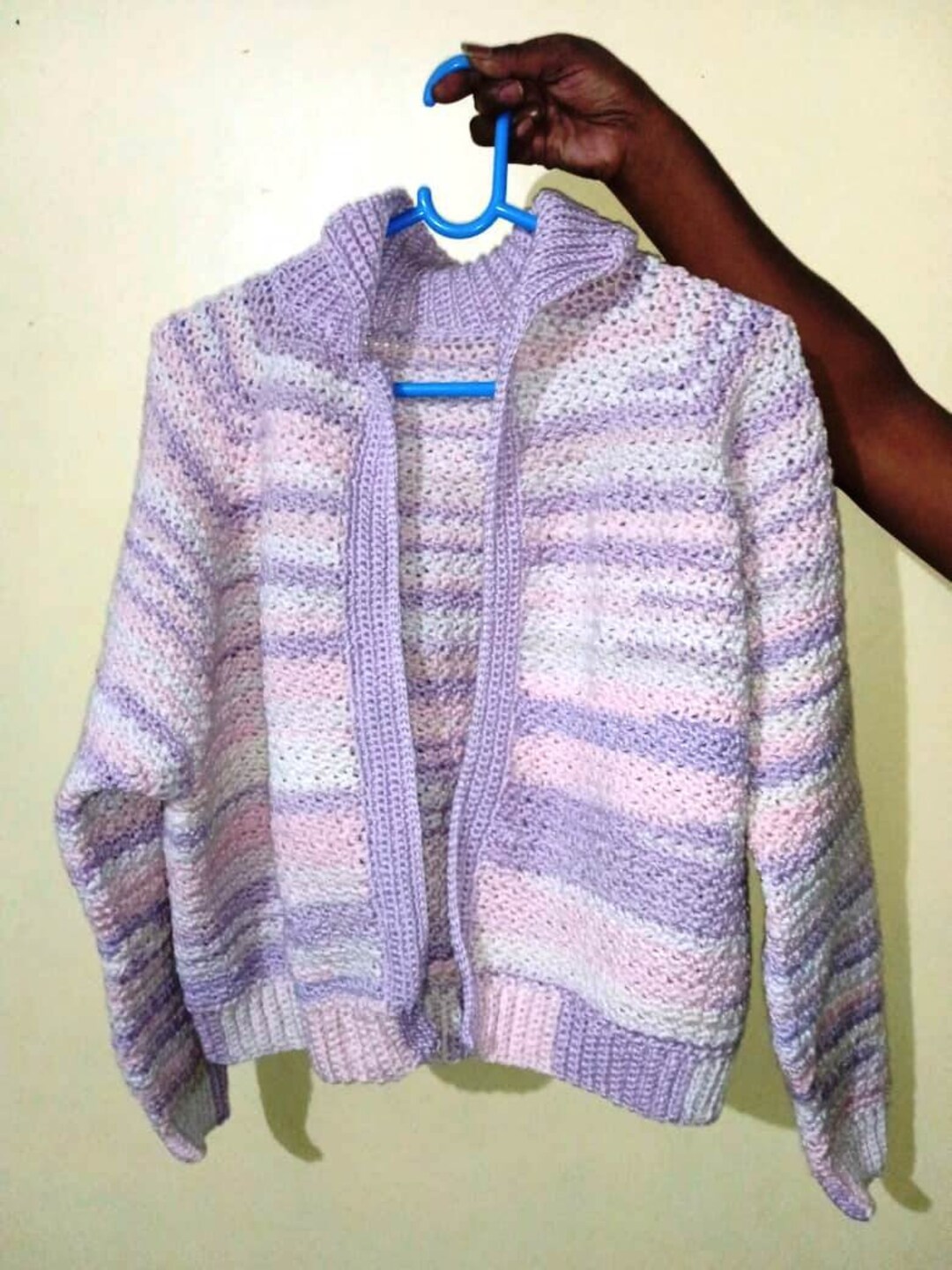Handmade Crochet Cardigan, Size Large - Etsy