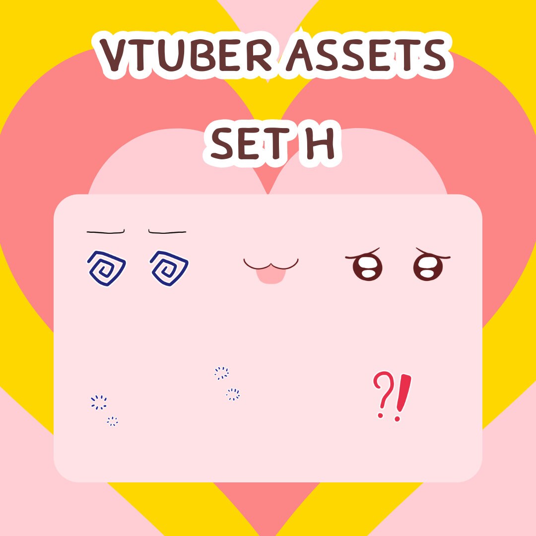 Vtuber Asset : Anime Expressions Set H - Etsy
