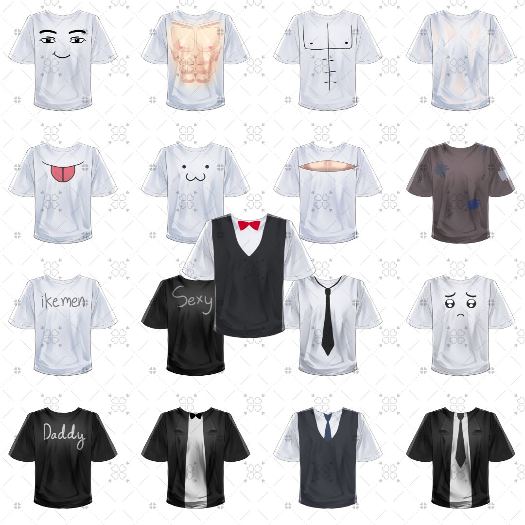 Vtuber Outfit Asset : 17 T-shirt - Etsy