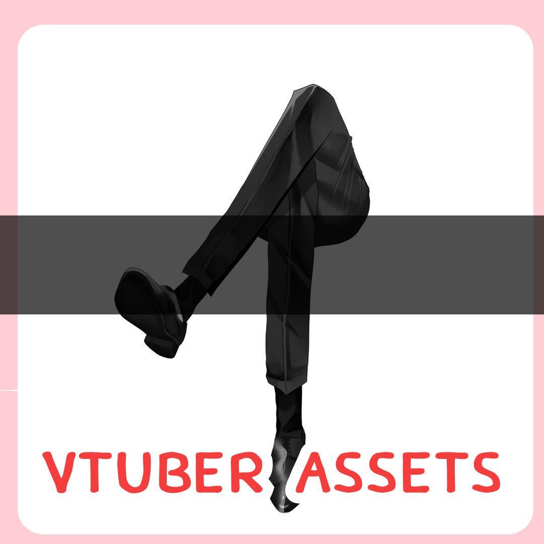 Vtuber Asset : Man's Legs (PNG) - Etsy