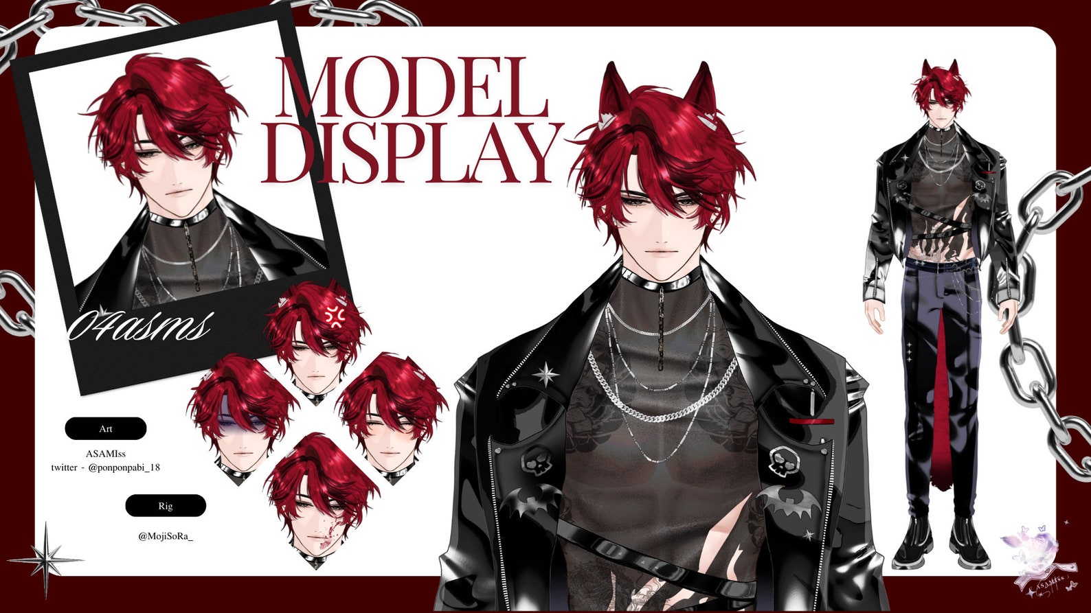 Vtuber Male Model Live2d (ready to Use, Premade) - Etsy