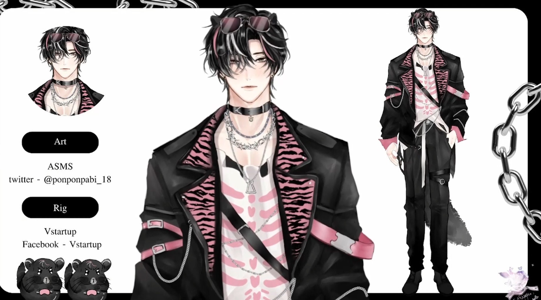 Vtuber Male Model Live2d (ready to Use, Premade) - Etsy