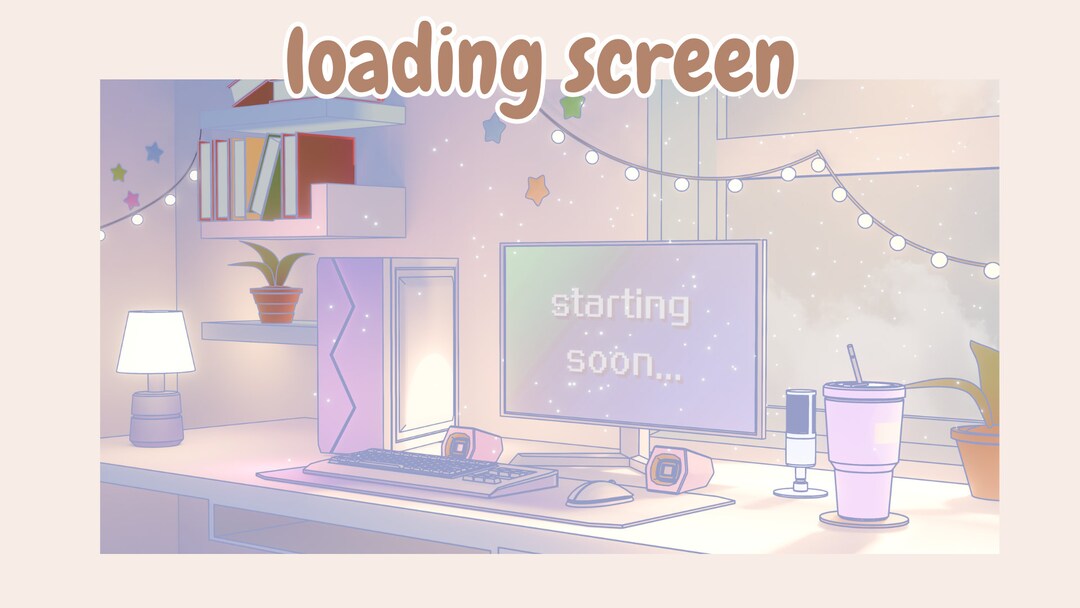 Loading Screen(evening Only) | Cozy Twitch Vtuber Scene Background ...