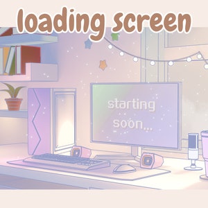 Loading Screen(evening Only) | Cozy Twitch Vtuber Scene Background ...