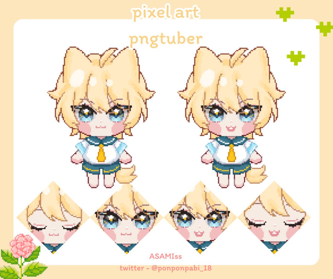 Pixel Art Premade Pngtuber 02 - Etsy