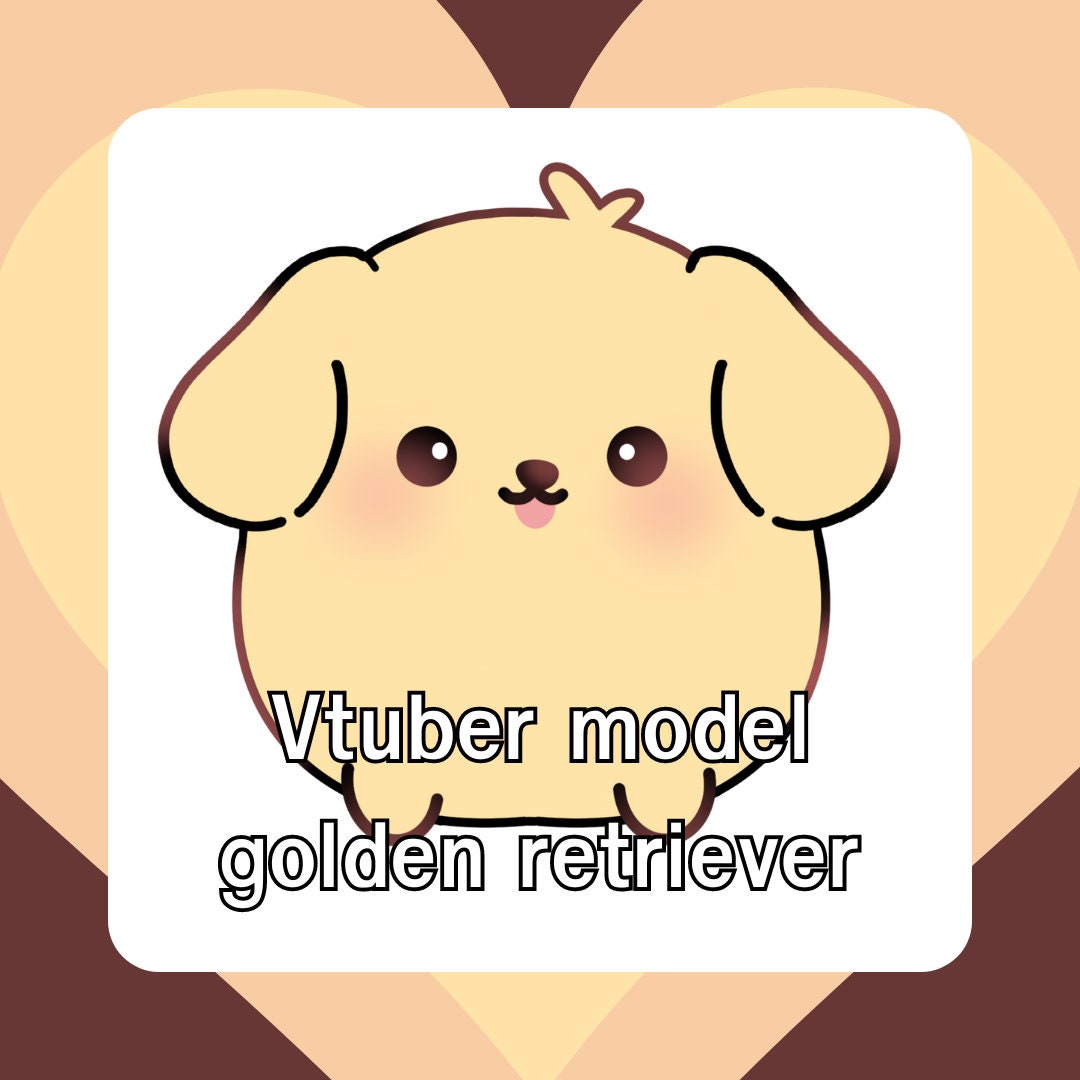 Premade Vtuber Model : Golden Retriever - Etsy