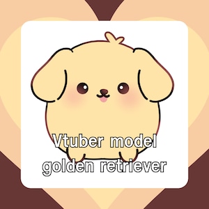 Premade Vtuber Model : Golden Retriever - Etsy